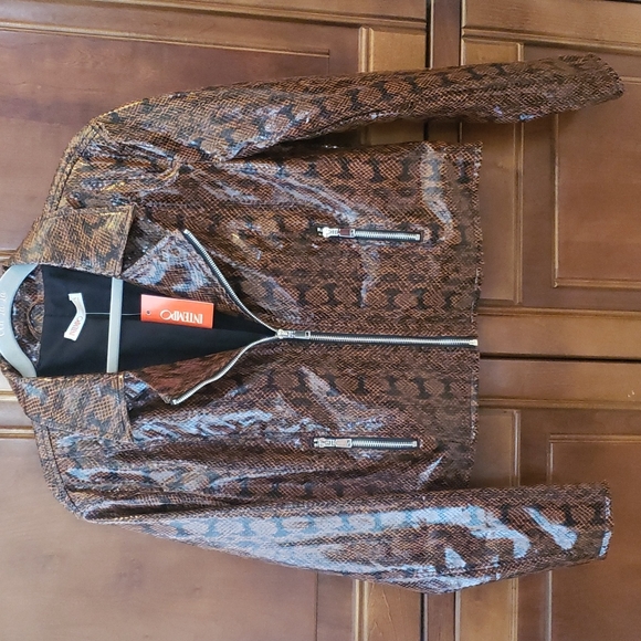 Intempo | Jackets & Coats | Intempo Shiny Oversized Snakeskin Print ...